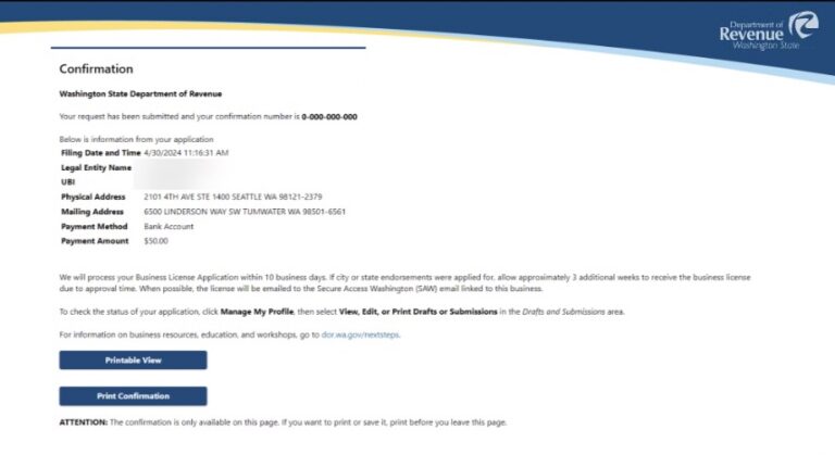 Department of Revenue Washington State (UBI) – CACCWA Small Business ...